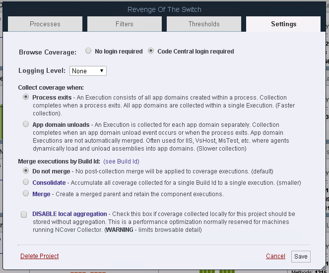 Sharing Code Coverage Results With NCover Code Central | NCover Sharing Code Coverage Results With NCover Code Central | NCover